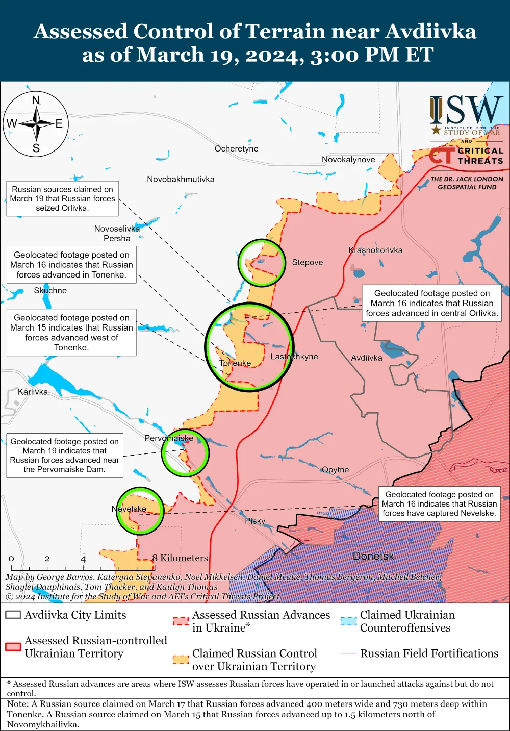 Ukraine Map Shows Russian Advances as Moscow Claims Another Village ...