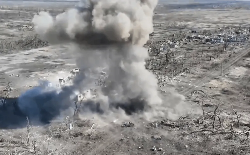 Russia’s New Combat Robots Blown Up by Drones Near Avdiivka: Video ...