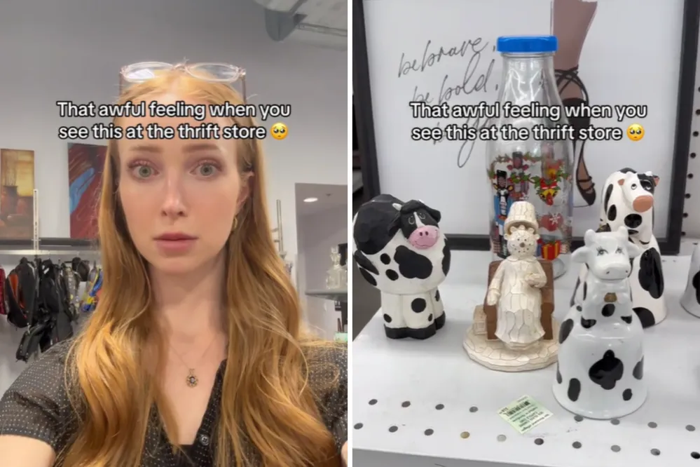 Moment Woman Gets ‘Awful Feeling’ Over What She Finds in Thrift Store ...