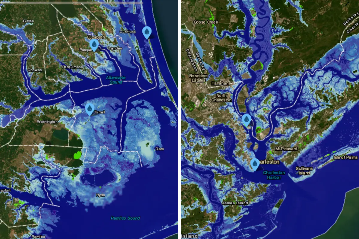US Map Shows How States May Be Submerged by Rising Sea Levels in 2100 ...