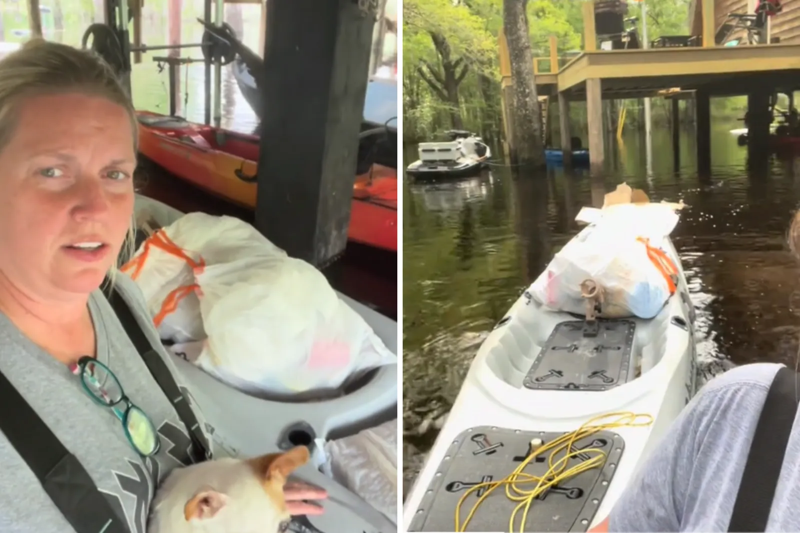 Shock As Woman Wades Through Alligator-Infested Waters to Take Out ...