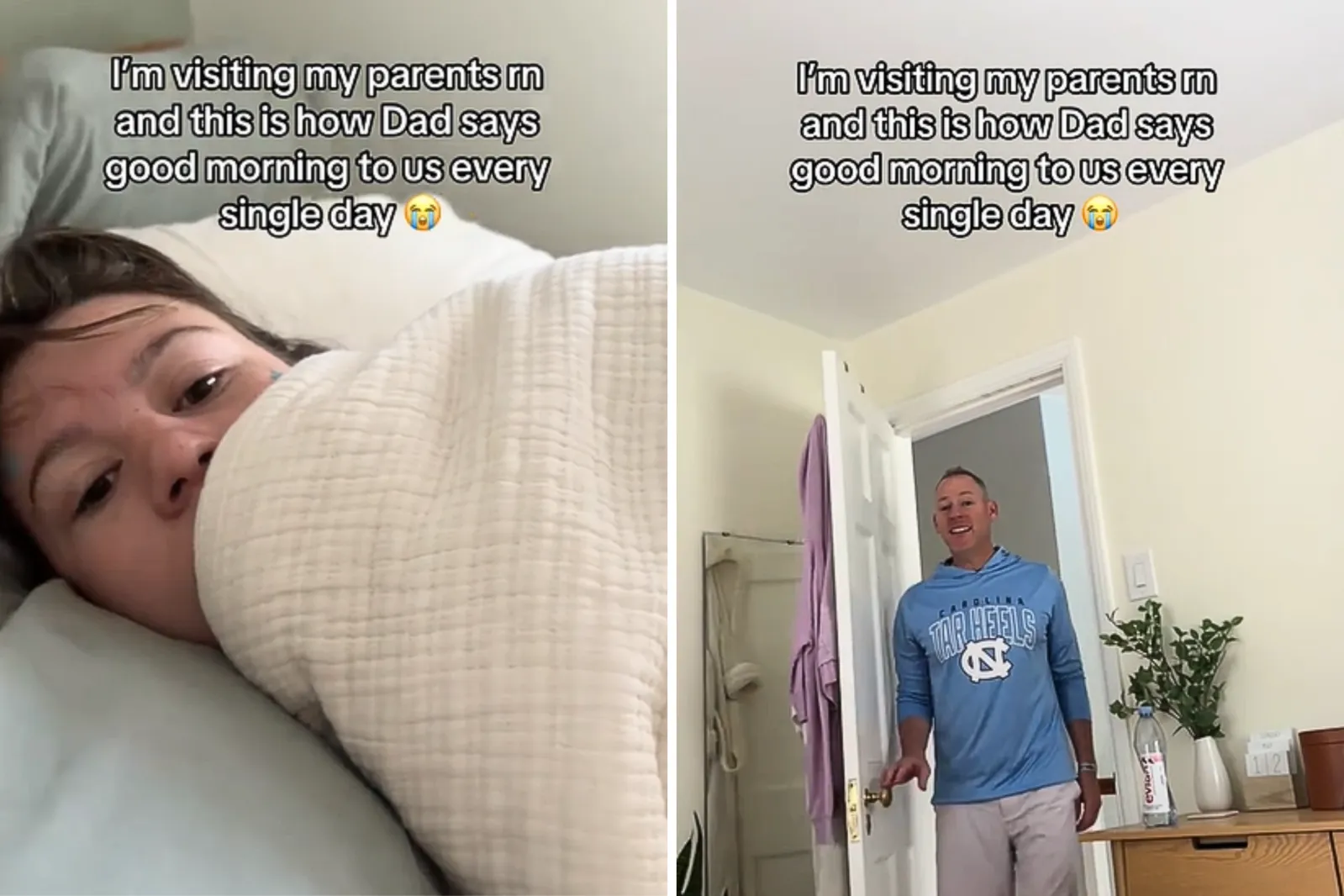 Woman Shares Heartwarming Way Dad Waits to Greet Her in the Morning ...