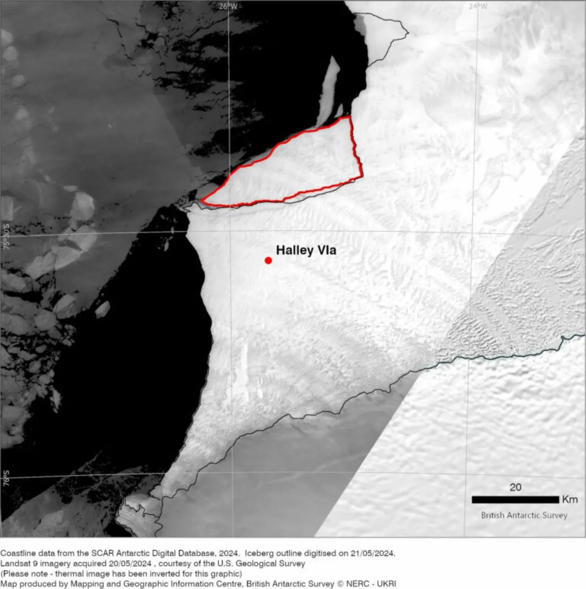Maps Show How Iceberg the Size of Vegas Broke Off From Antarctica Ice ...