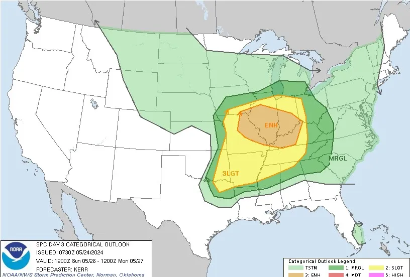 Memorial Day Weather Forecast: Maps Show Where Tornadoes Expected ...