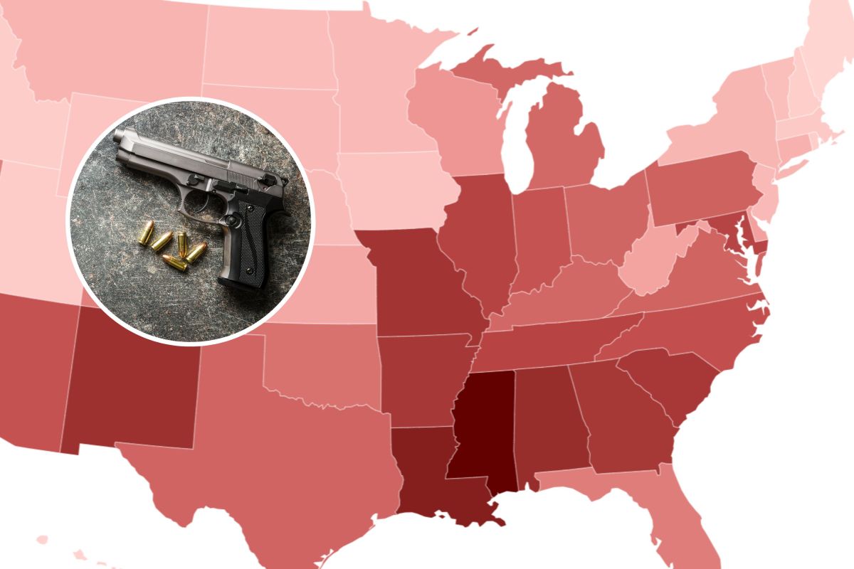 Map Shows Which States Have The Highest Rates of Firearm Deaths - Newsweek