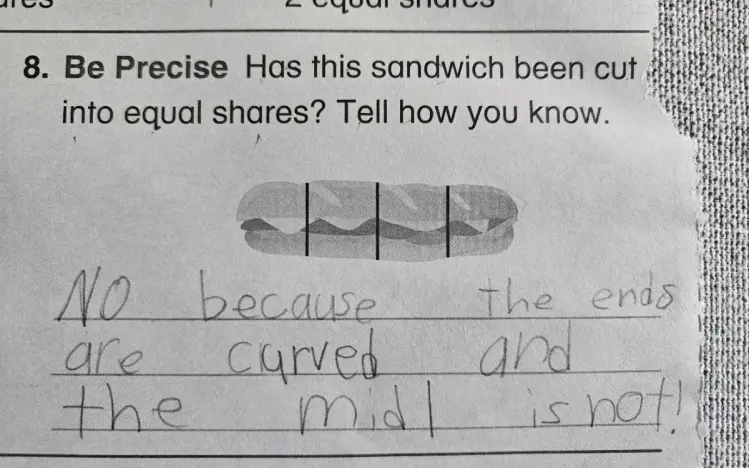 Six-Year-Old Girl Spots Major Flaw In Math Homework Question - Newsweek