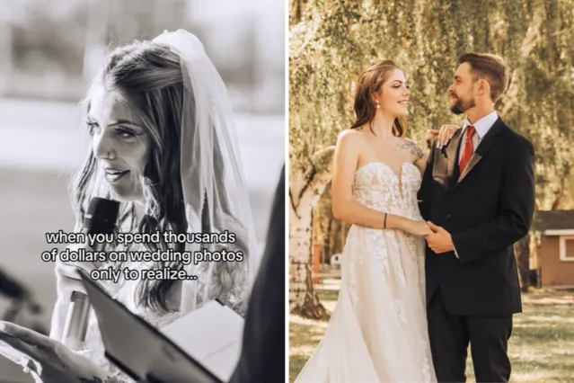 Bride Spends Thousands on Wedding Photos, Looks Back to Realize Her ...