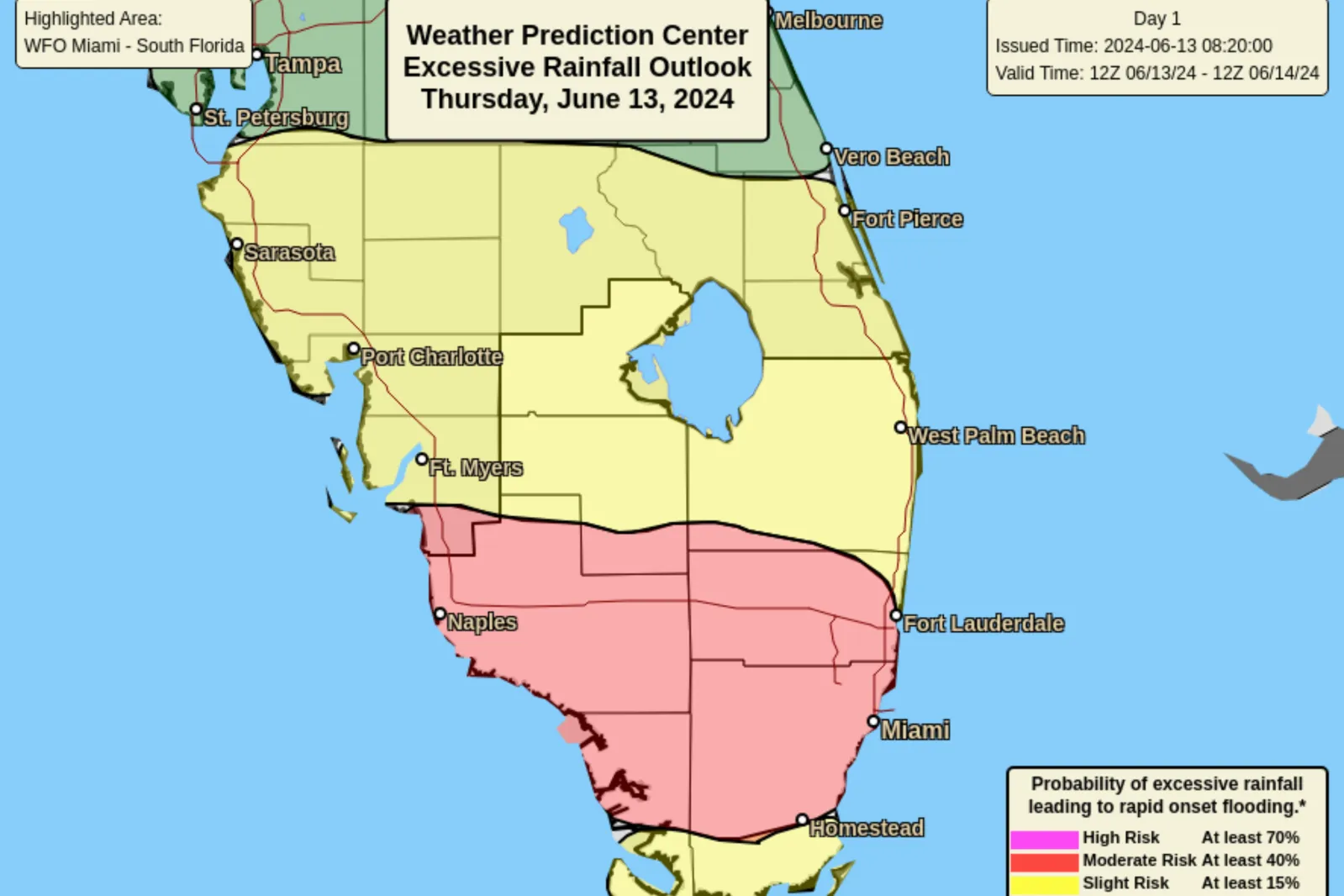 Florida Map Shows Where Heavy Rain Is About to Hit - Newsweek