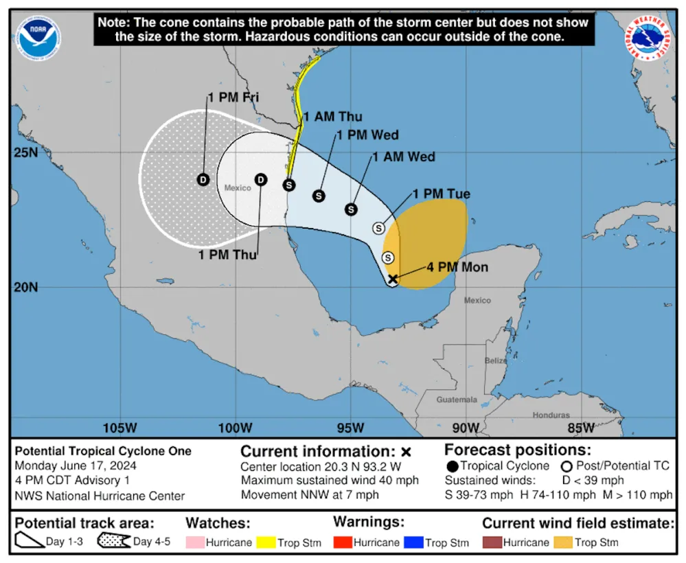 Tropical Storm Watch Issued in Texas: Everything We Know - Newsweek