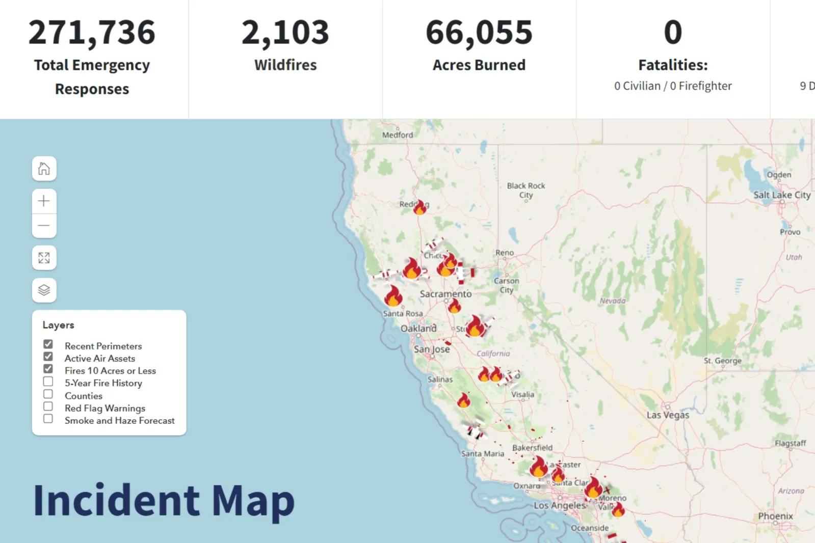 California Fire Map Shows 36,145 Acres Burned as Wildfires Spread ...