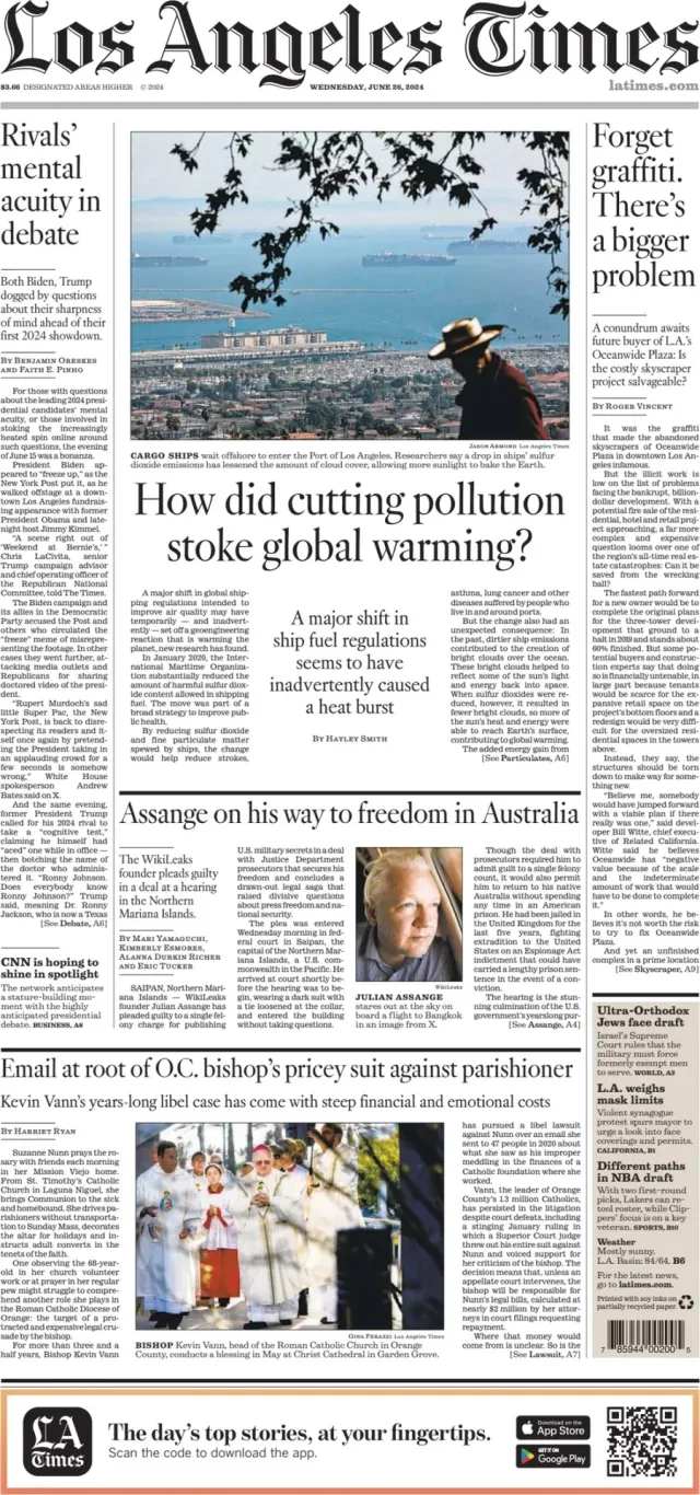 Today’s Front Pages: Trump and Biden’s Mental Acuity, Ultra-Orthodox ...