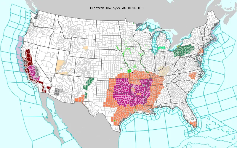 Map Shows Millions Facing ‘Lethal’ Heat Warning in 7 States - Newsweek
