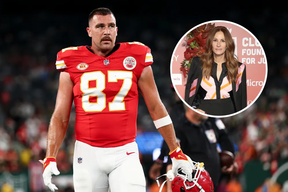 Travis Kelce Dishes on Julia Roberts After ‘Gross’ Backlash - Newsweek