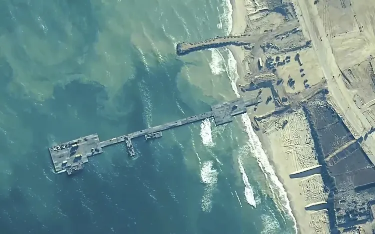 US Military Shutters Pier Built to Bring Aid to Gaza - Newsweek
