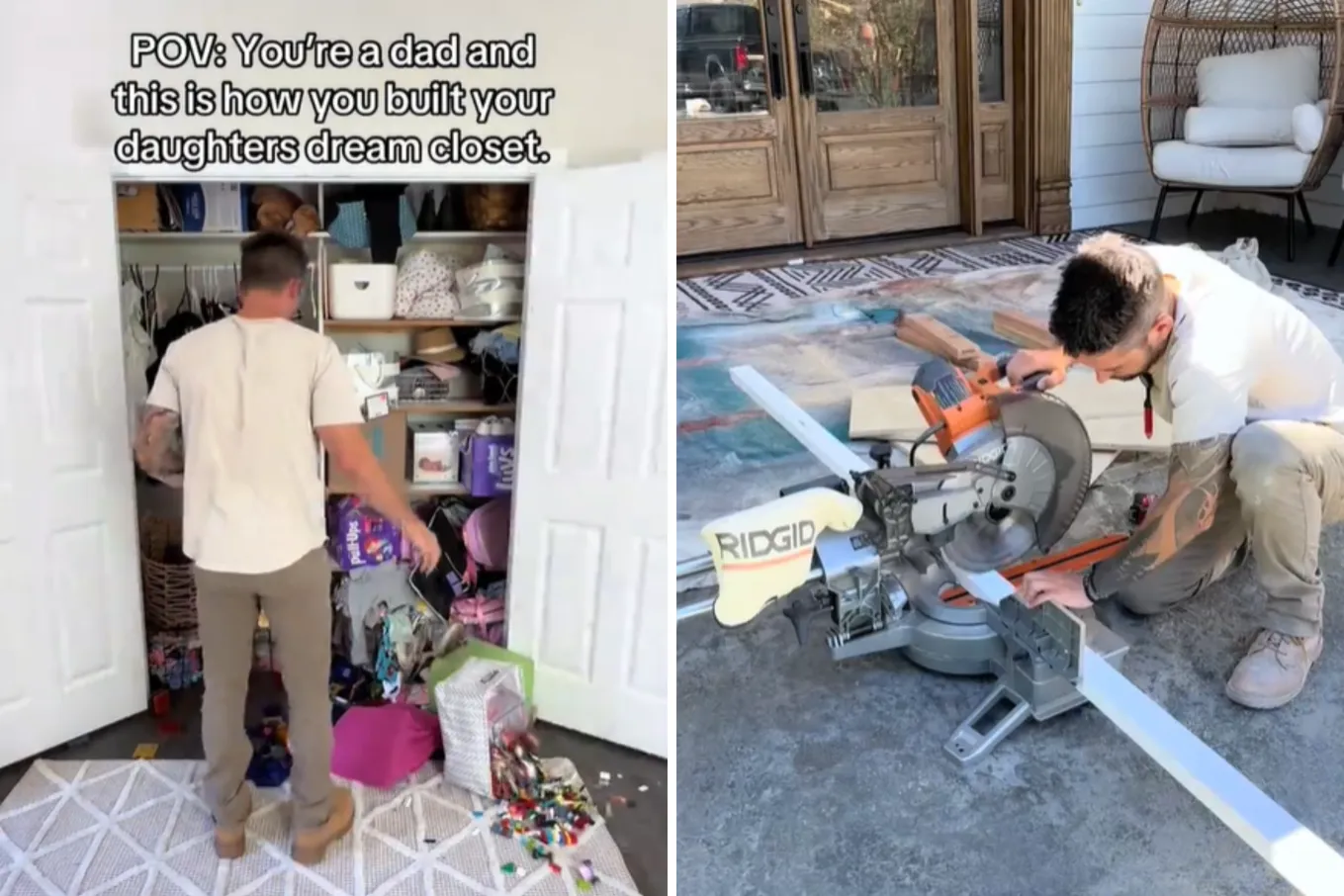 Dad’s DIY Closet for Daughters’ Room Stuns Internet: ‘Adopt Me Please ...