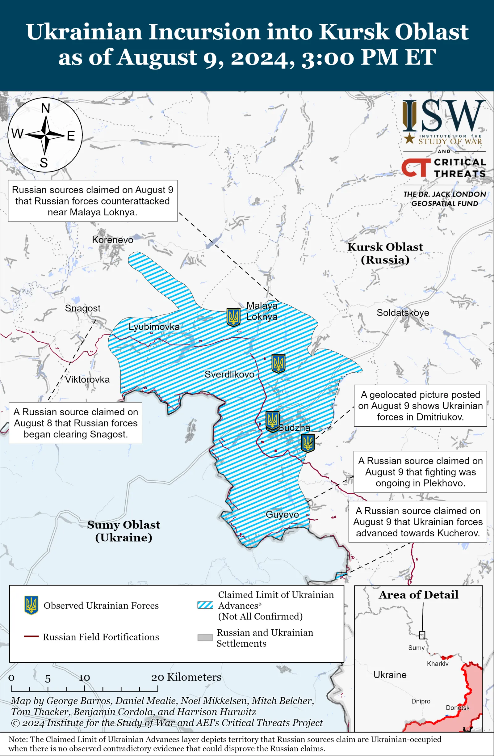 Kursk Map Shows Ukraine Advance Inside Russia - Newsweek