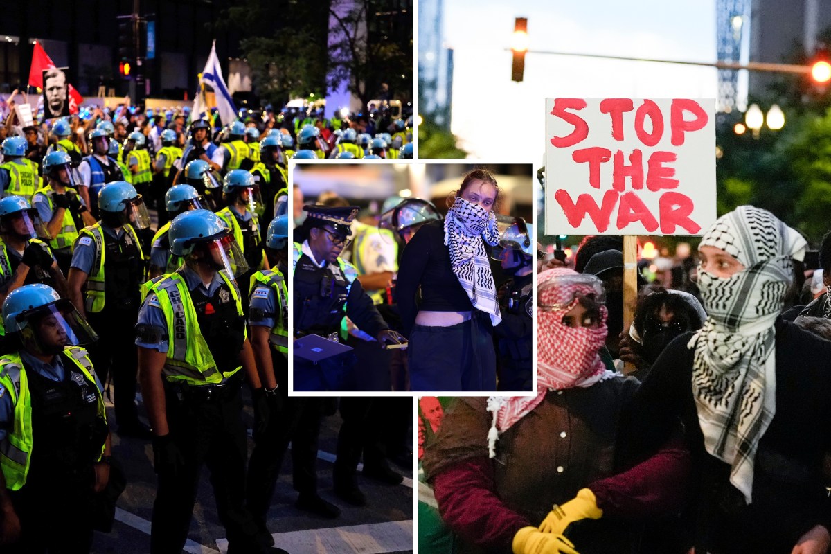 As Obamas Rally DNC, Gaza Protests Rage in Chicago - Newsweek