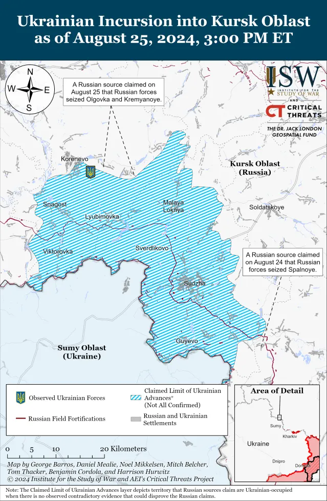 Kursk Map Shows Latest Ukraine Positions in Russia - Newsweek