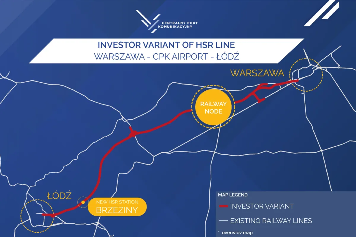 Poland Map Shows Approved High-Speed Rail Routes for $8 Billion ...