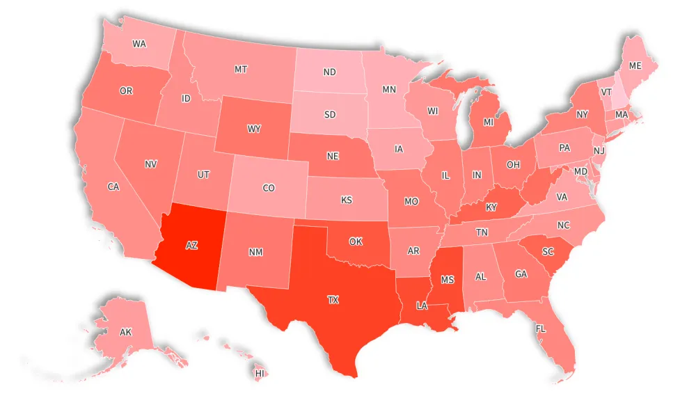 Map Shows States With Highest Food Insecurity As 47 Million Go Hungry ...