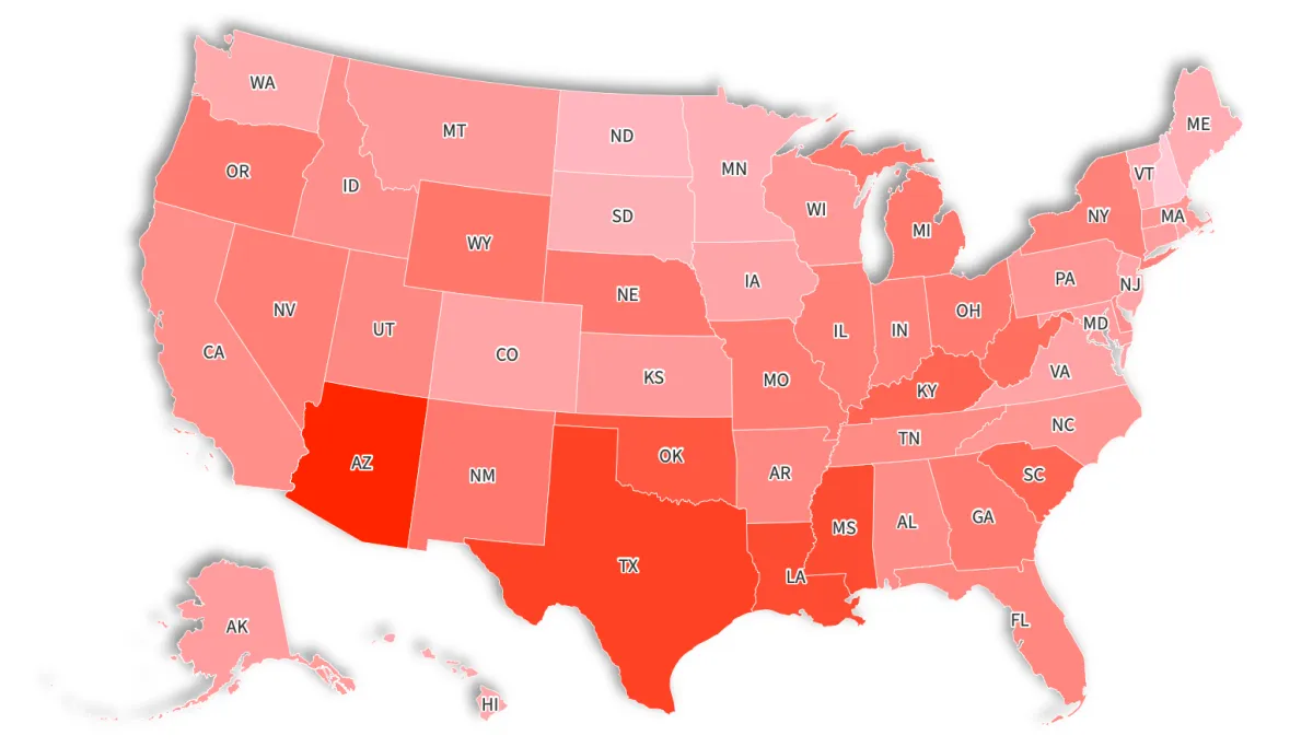 Map Shows States With Highest Food Insecurity As 47 Million Go Hungry ...