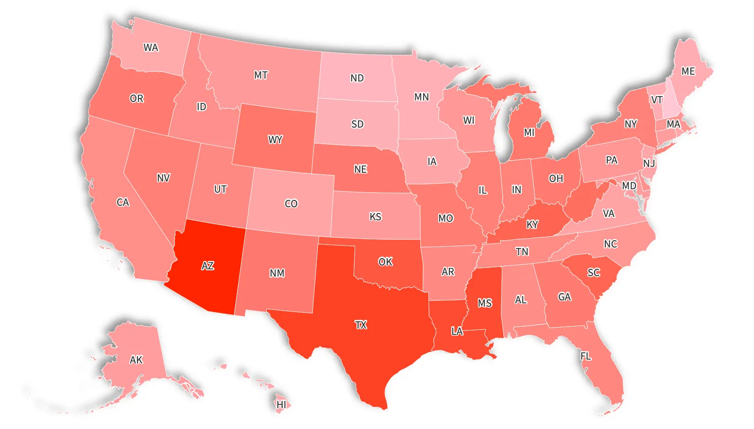 Map Shows States With Highest Food Insecurity As 47 Million Go Hungry ...