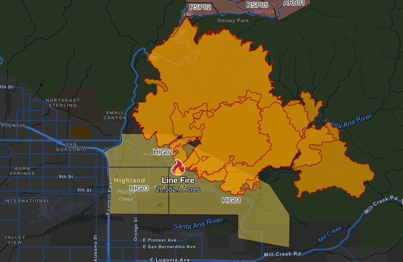 California Line Fire Update as Maps Show Blaze Spreading - Newsweek