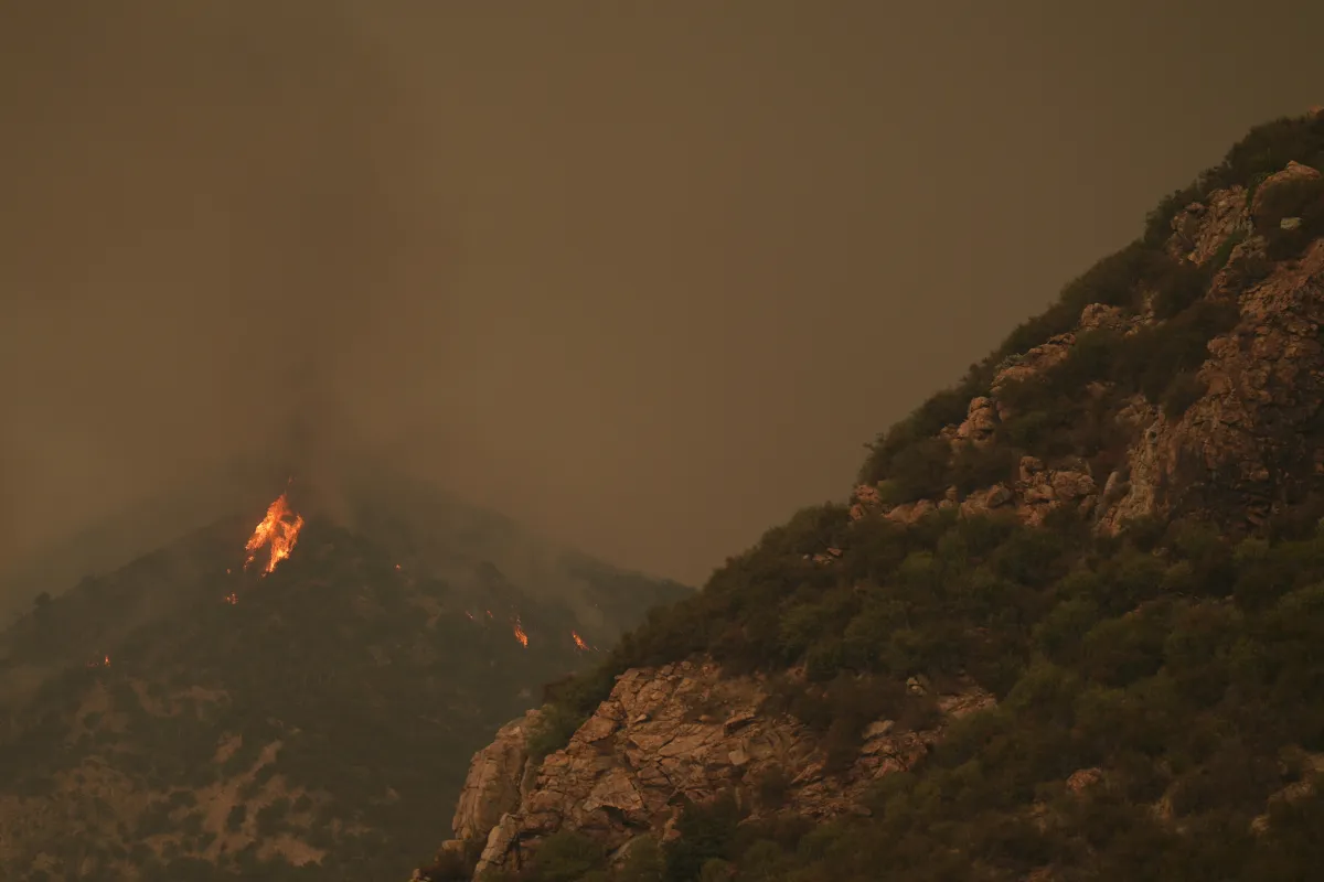 Line Fire Blazes in Southern California—but Cooler Weather Gives Hope ...
