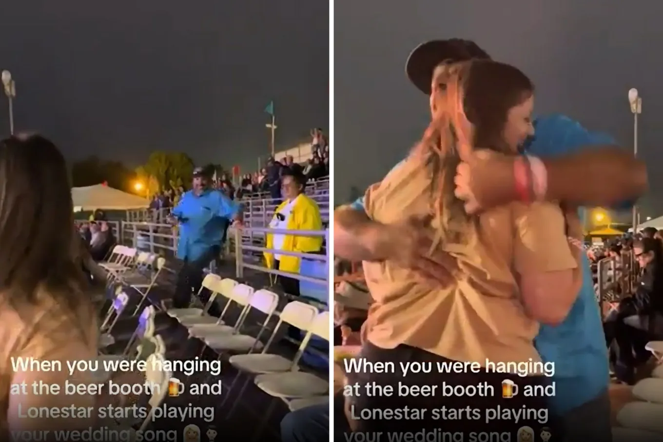 Couple’s Wedding Song Kicks In as Husband Grabs Beer, He Knows What to ...