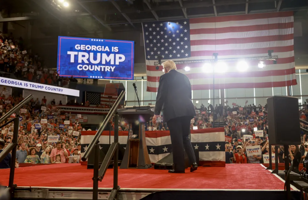 Watch Live: Trump to Give Speech on Economy Policy in Georgia - Newsweek