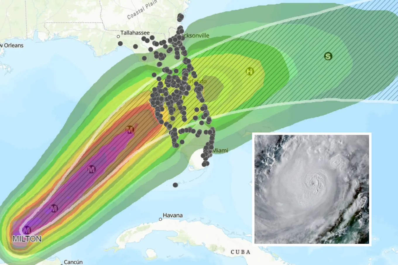 Hurricane Milton: Florida Map Reveals Hazardous Facilities in Storm’s ...