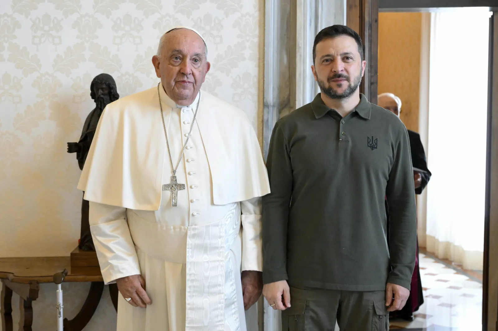 Pope Francis and Zelensky Exchange Symbolic Gifts at Vatican Meeting ...