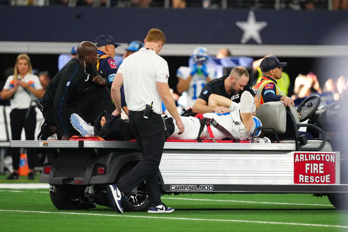 Graphic Video of NFL Star Aiden Hutchinson’s Leg Injury Goes Viral ...