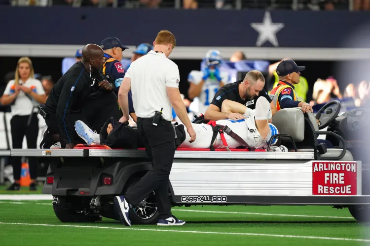 Graphic Video of NFL Star Aiden Hutchinson’s Leg Injury Goes Viral ...