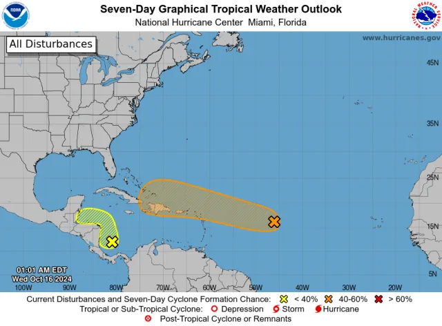 Potential Tropical Storm Nadine Path Update, Tracker: 50% Chance of ...