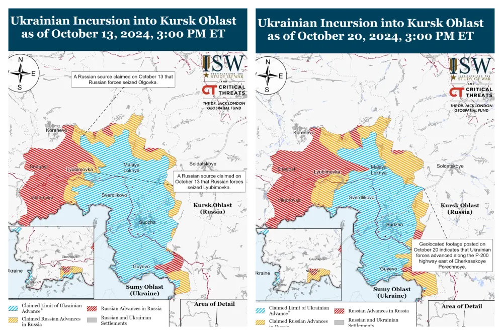 Kursk Maps Show Russian Forces Slice Across Ukraine’s Foothold - Newsweek