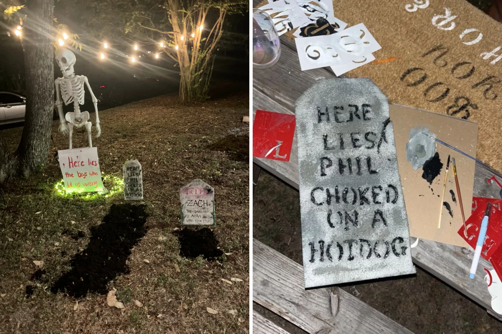 Gen Z Women Decide To Mark Halloween by Creating Graves for Ex ...