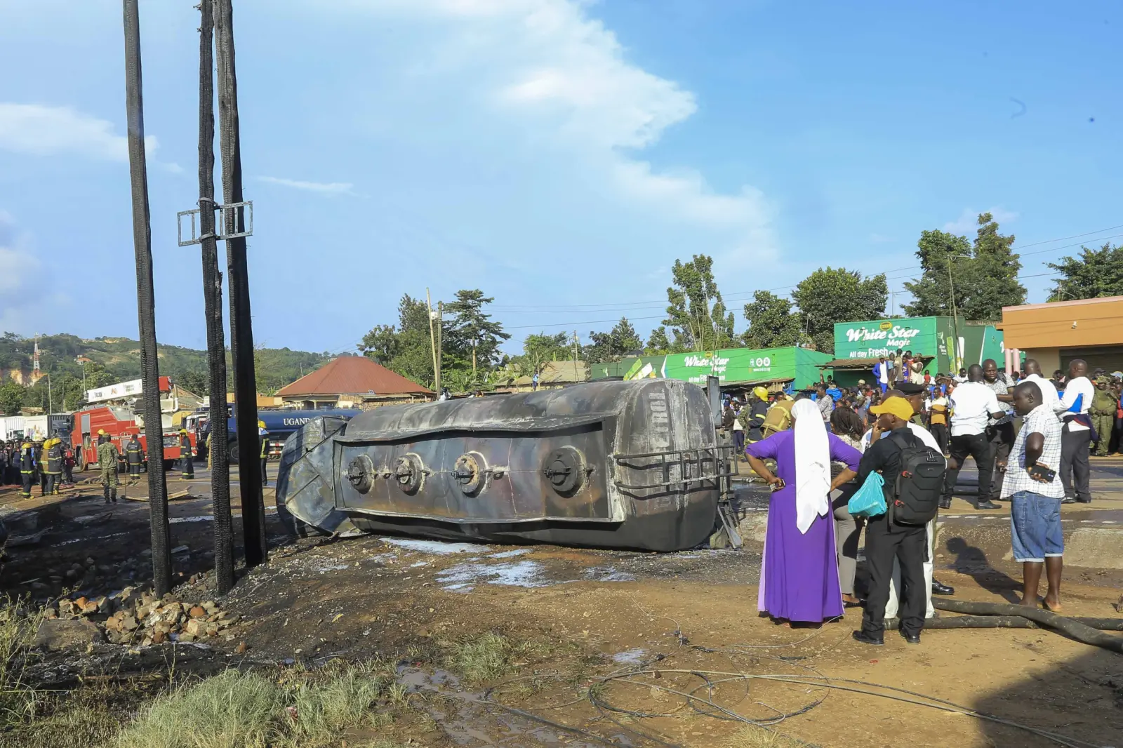 Fuel Truck Overturns and Explodes, Leaving 11 Dead - Newsweek