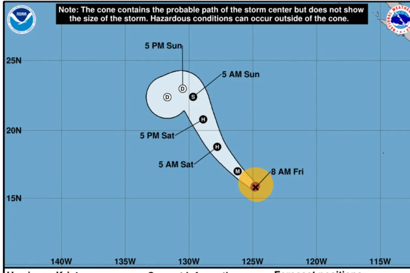 Hurricane Kristy Warning Issued Over ‘Life-Threatening’ Conditions ...