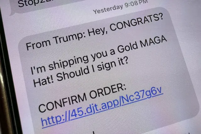 Harris and Trump Bombarding Phones With Political Texts - Newsweek
