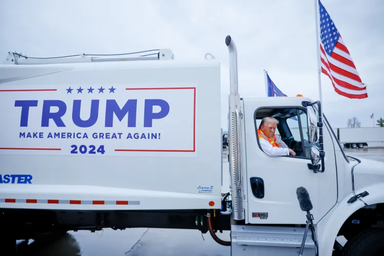 Donald Trump’s Garbage Truck Stunt Explained - Newsweek