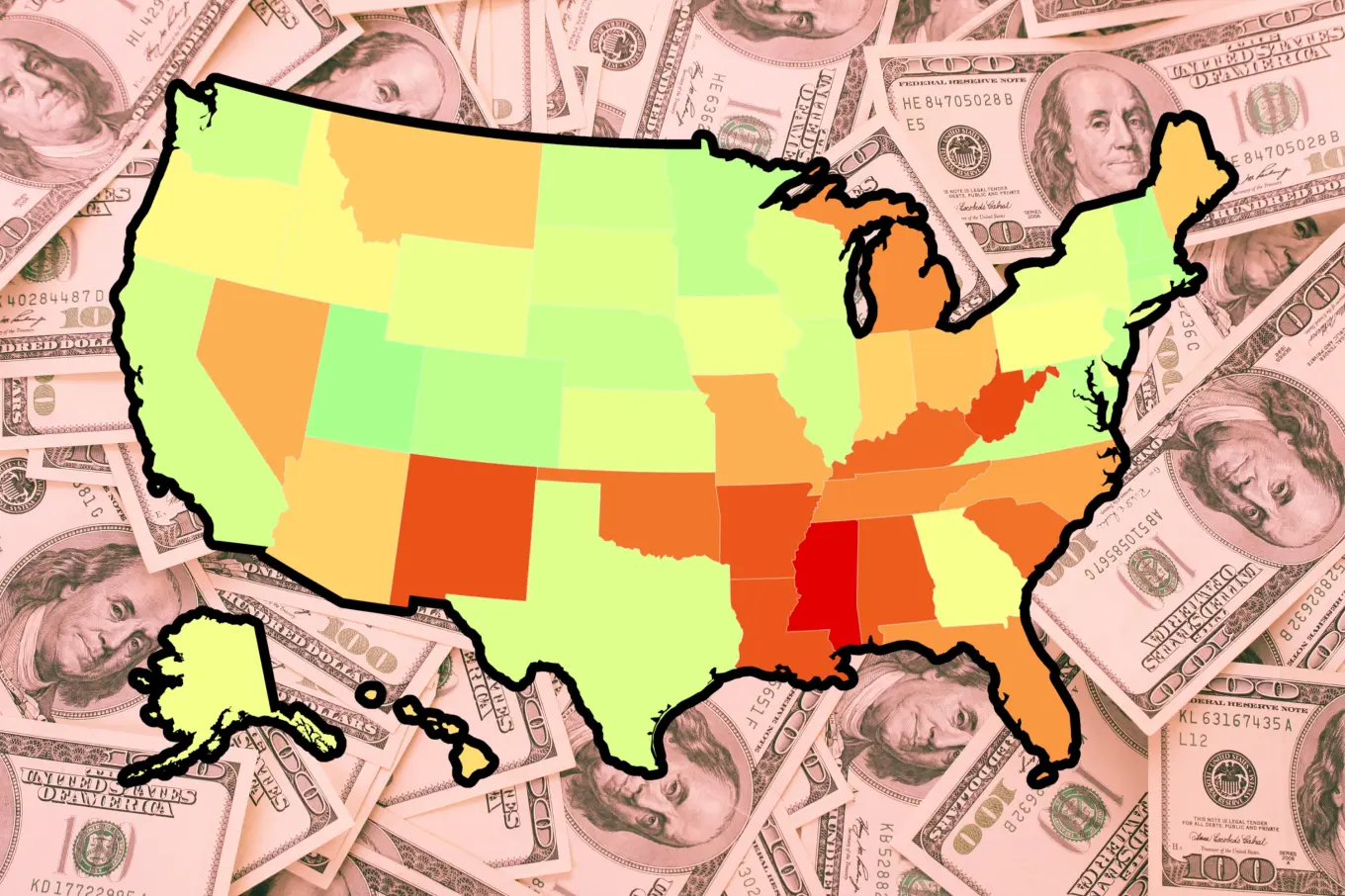 Map Reveals the Worst US States to Live - Newsweek