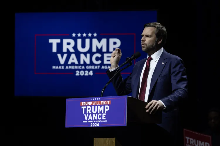 JD Vance Ripped for Calling Kamala Harris ‘Trash’ at Atlanta Rally ...