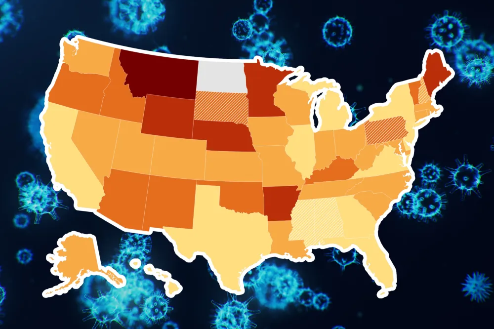 COVID Cases Update: Map Reveals Return of ‘Very High’ Water Virus ...