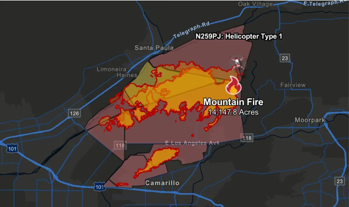 Mountain Fire Map, Update As California Blaze Forces Thou... - Newsweek