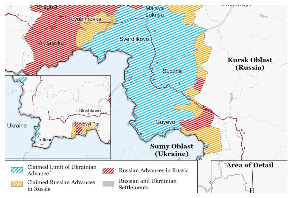 Kursk War Map Shows Ukraine’s Advances Amid North Korean Troop ...