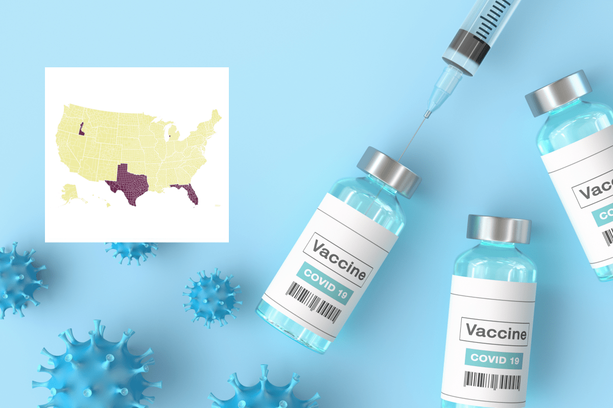 COVID Map Shows States and Counties Pushing Back Against Vaccines ...