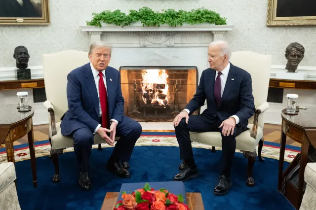 Joe Biden to Donald Trump at White House Meeting: ‘Welcome Back’ - Newsweek
