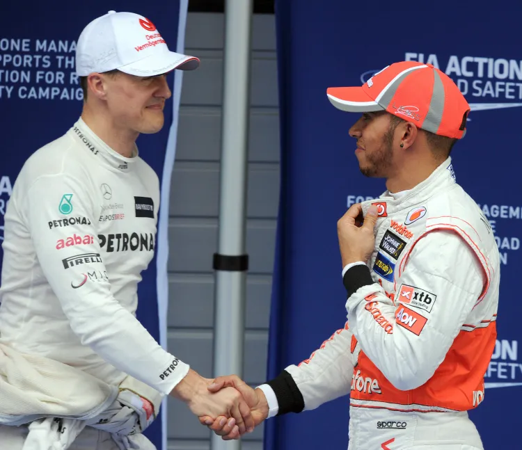 Lewis Hamilton Pays Touching Tribute To 'Legend' Michael Schumacher ...