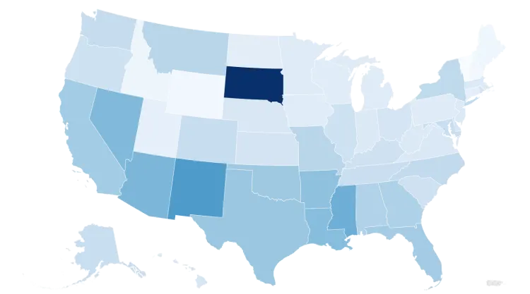 Map Shows States With Highest Rates of Syphilis - Newsweek